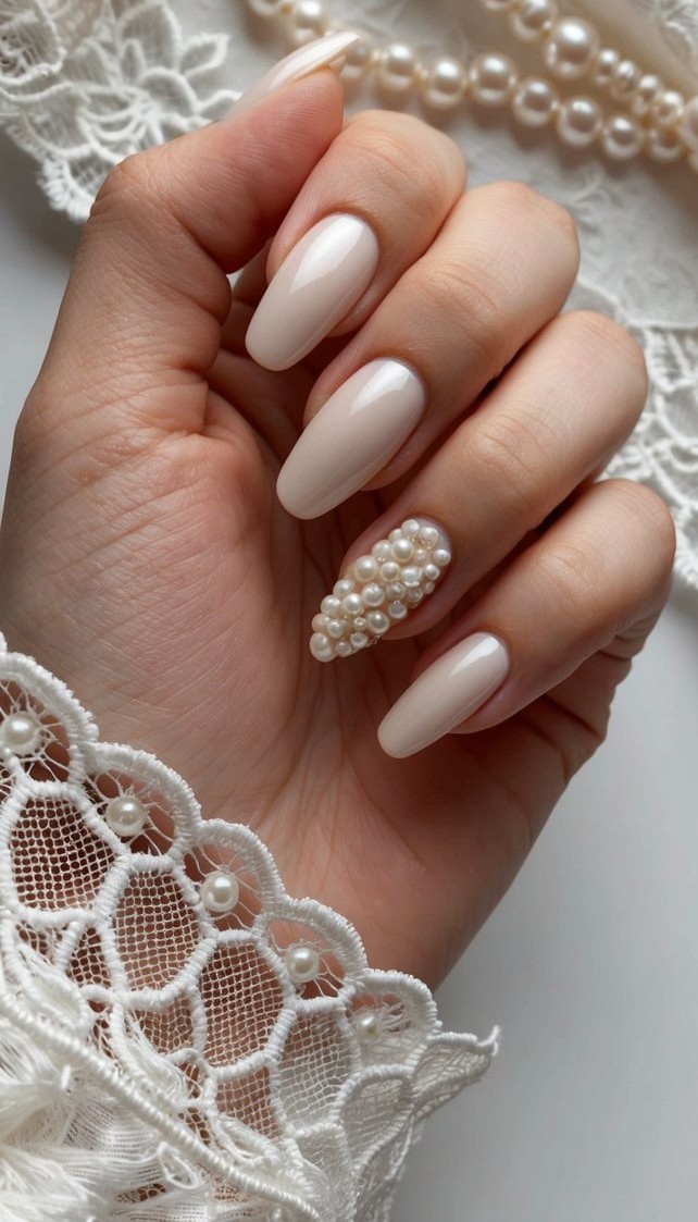 24 Ivory Wedding Nails: Timeless Elegance for Your Special Day ...